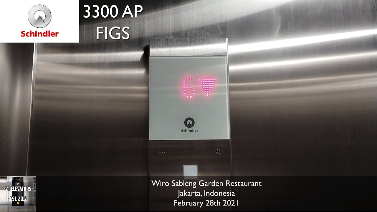 Schindler 3300 AP Lift - Wiro Sableng Garden Restaurant, Jakarta - YouTube