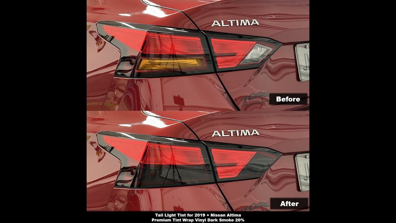 Crux Moto Tail Light Tint Install for 2019 + Nissan Altima - YouTube
