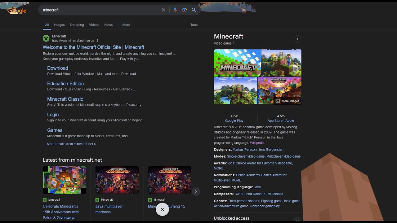 Minecraft x Google Collaboration! - YouTube