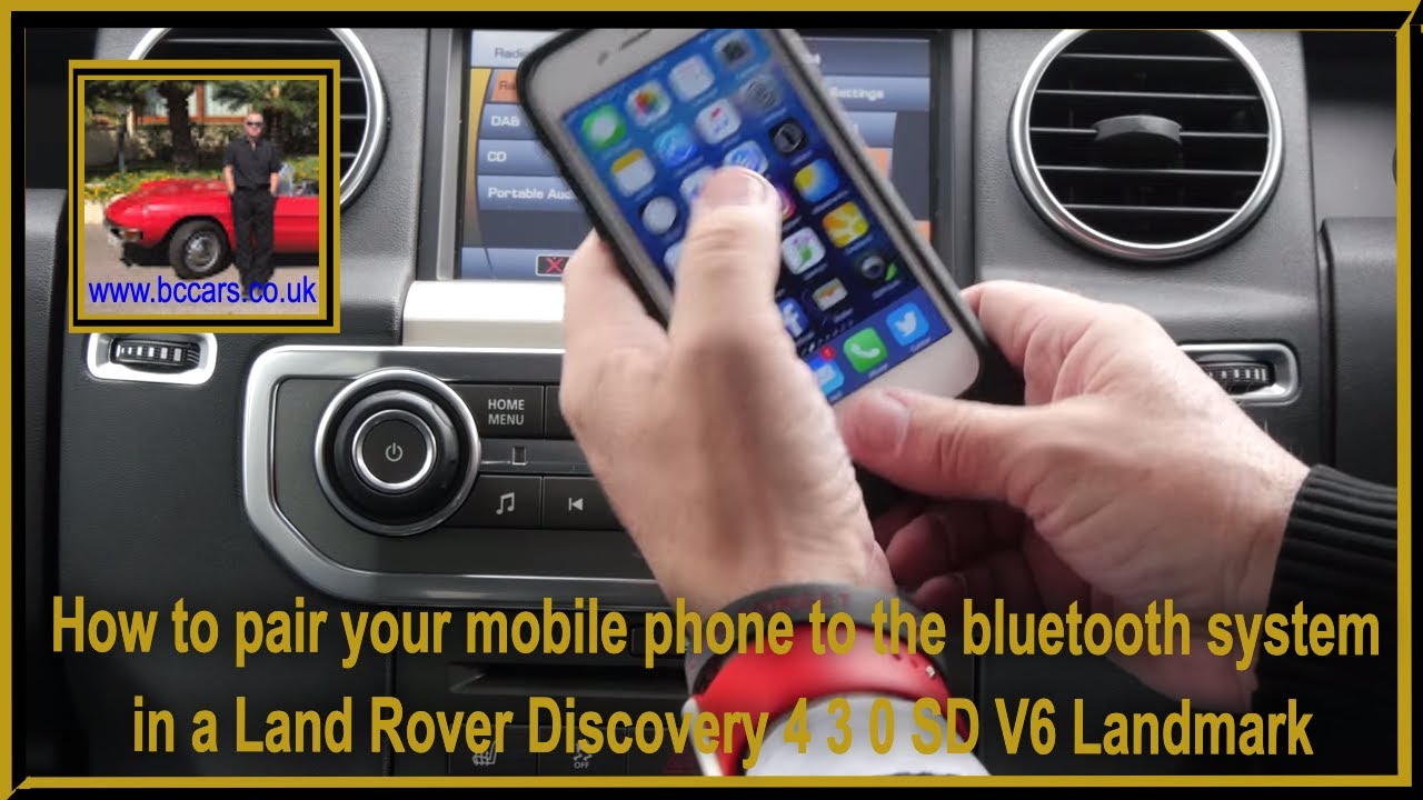 How to pair your mobile phone to the bluetooth system in a Land Rover ...