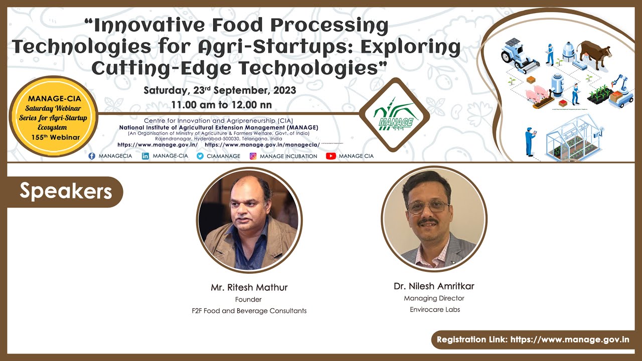 Innovative Food Processing Technologies for Agri-Startups: Exploring ...