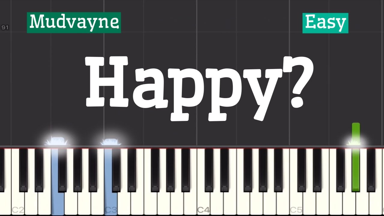 Mudvayne - Happy? Piano Tutorial | Easy - YouTube