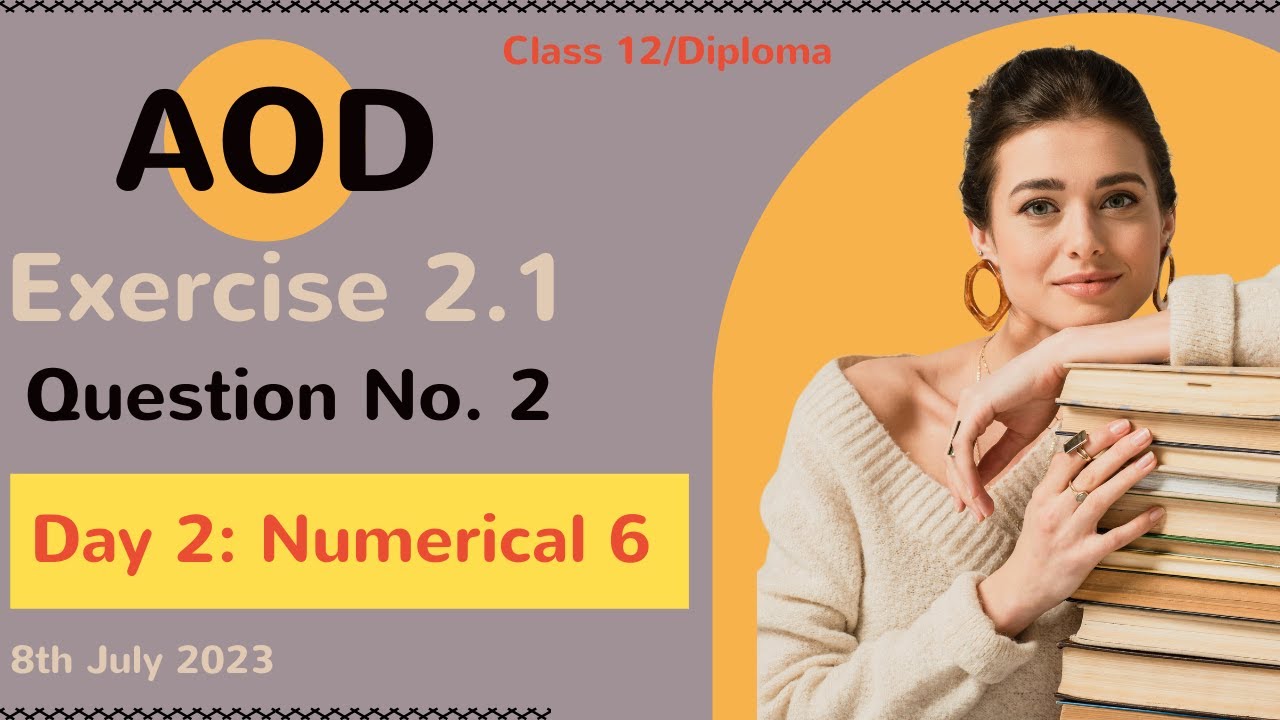 Class 12 Maths 2 | Chapter 2 | AOD | Ex 2.1 | Question 2 | Sr. No. 6 | HSC Board | 2023 | Govind ...