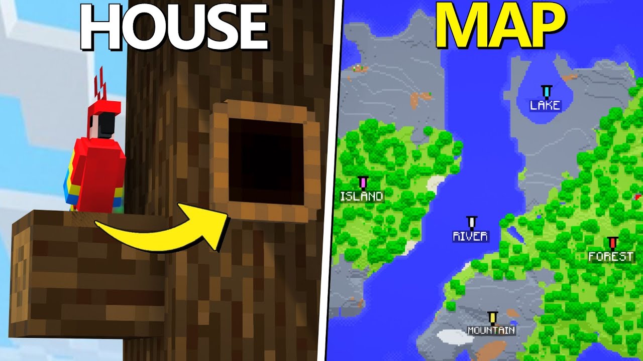 Upgrading FOREST in Minecraft | 25 Build Hacks - YouTube