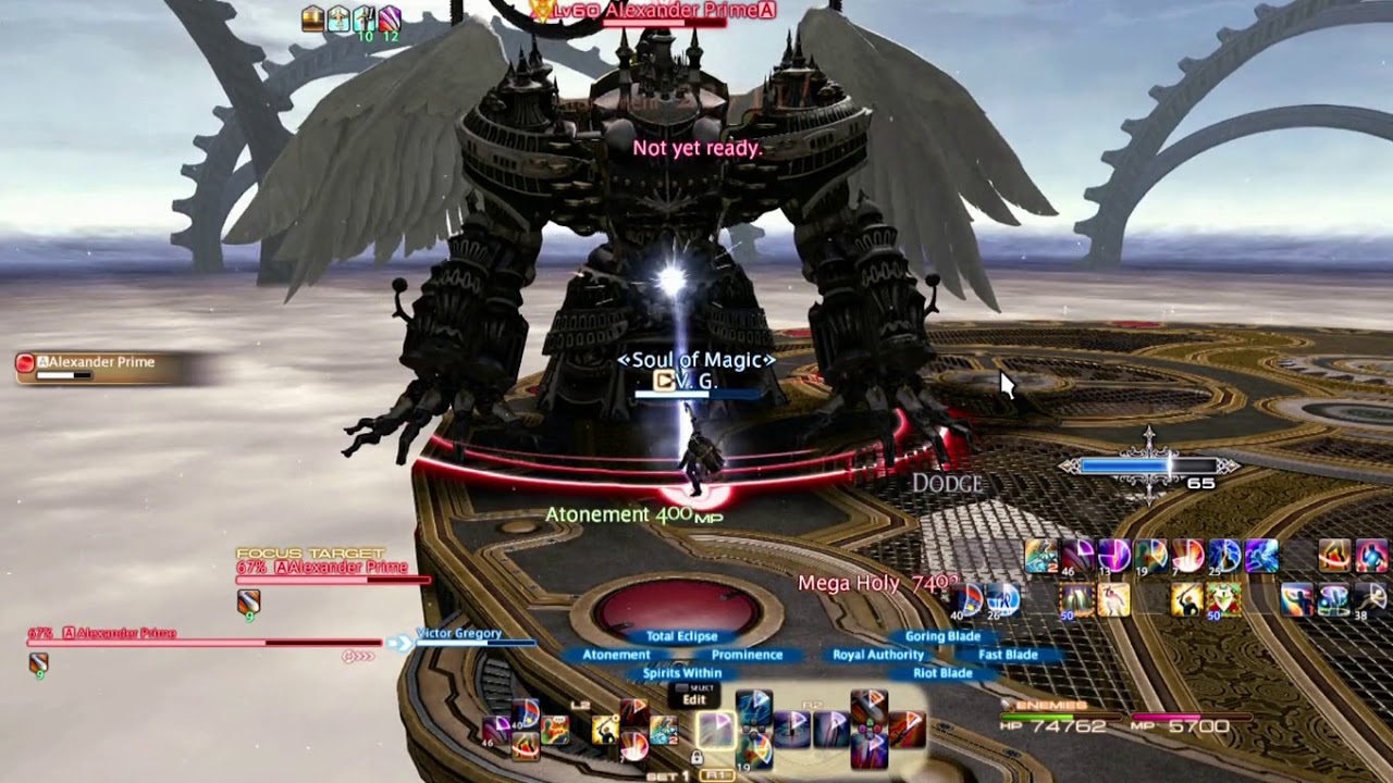 Final Fantasy XIV - Alexander: Soul of the Creator (Solo PLD) [0:11:58 ...