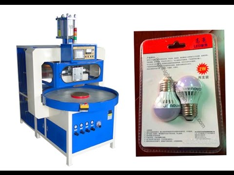 4 working stations rotary table 12kw high frequency pvc blister ...