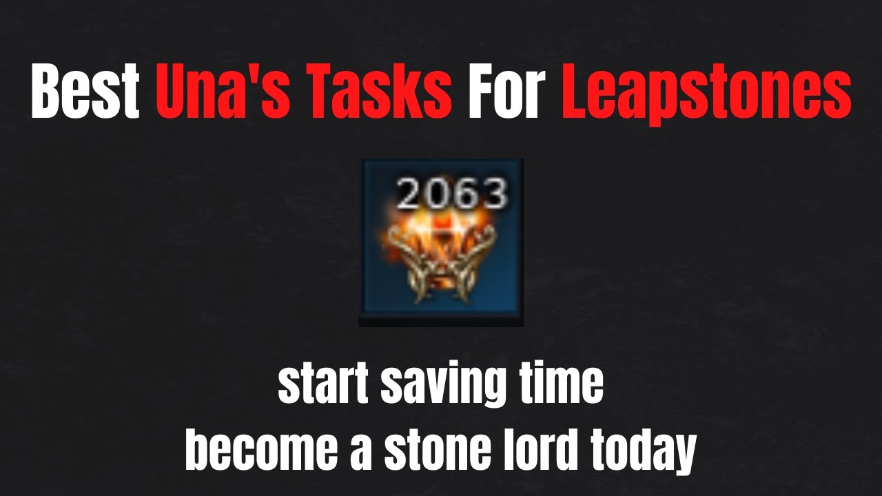 Best Una's Tasks For Leapstones | Lost Ark - YouTube