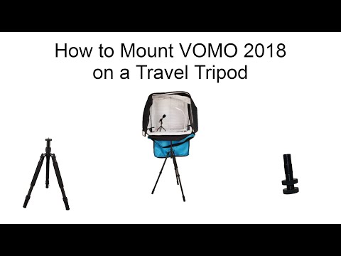 How to Mount Portable Vocal Booth VOMO 2018 on a Travel Tripod