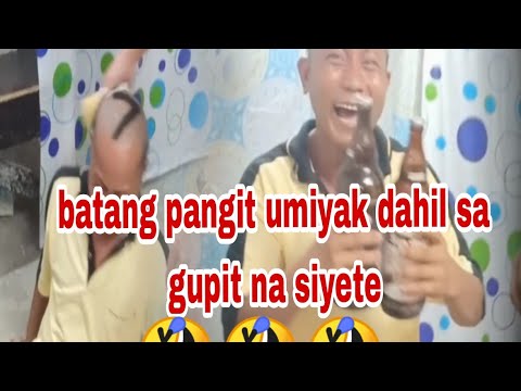 batang pangit umiyak dahil sa gupit na siyete 🤣🤣 #comedy #viralvideo # ...