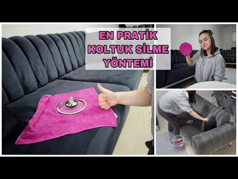 TENCERE KAPAĞI İLE KOLTUK SİLME | İNANILMAZ YÖNTEM,PRATİK KOLTUK TEMİZLEME YÖNTEMİ,TEMİZLİK VLOG