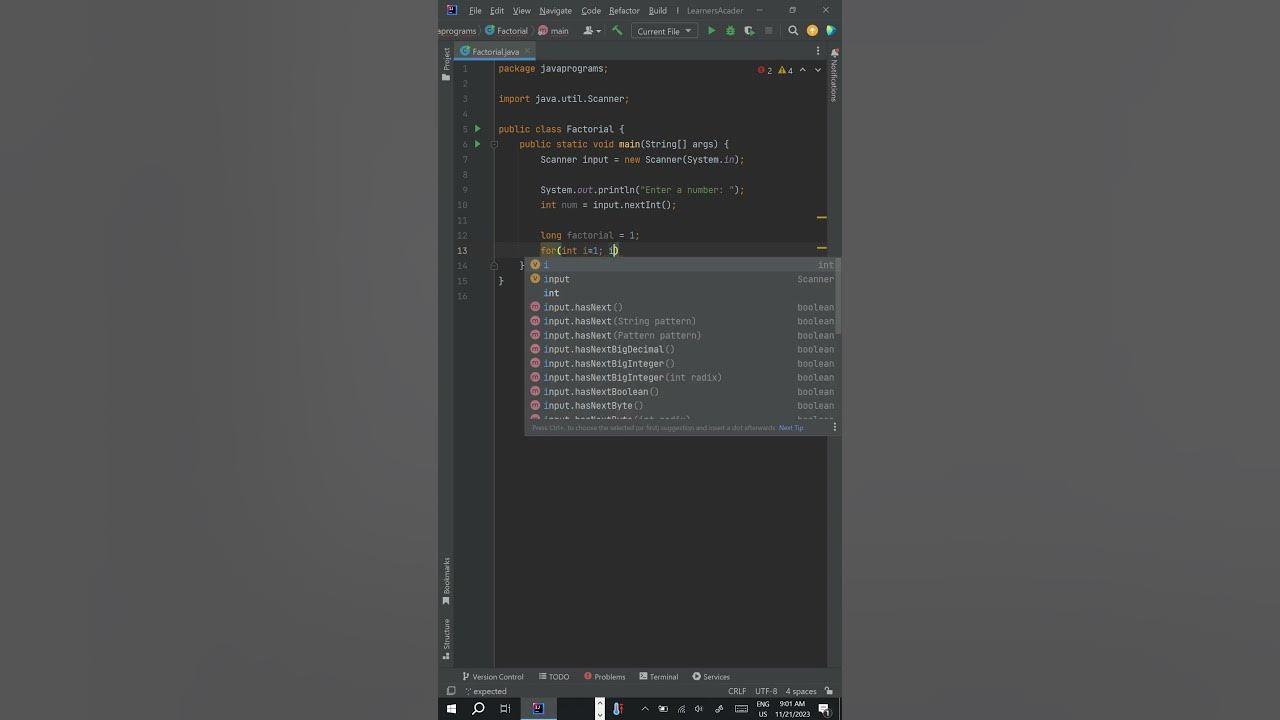 Java Magic Calculating Factorials In A Snap 🧙♂️ Javashorts Programmingmagic