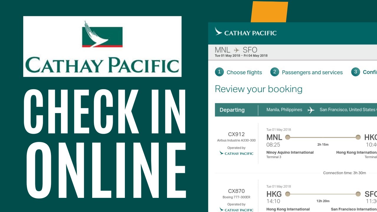 How to Check In Online Cathay Pacific - YouTube