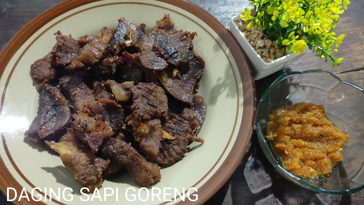 DAGING SAPI GORENG GURIH DENGAN BUMBU SEDERHANA - YouTube