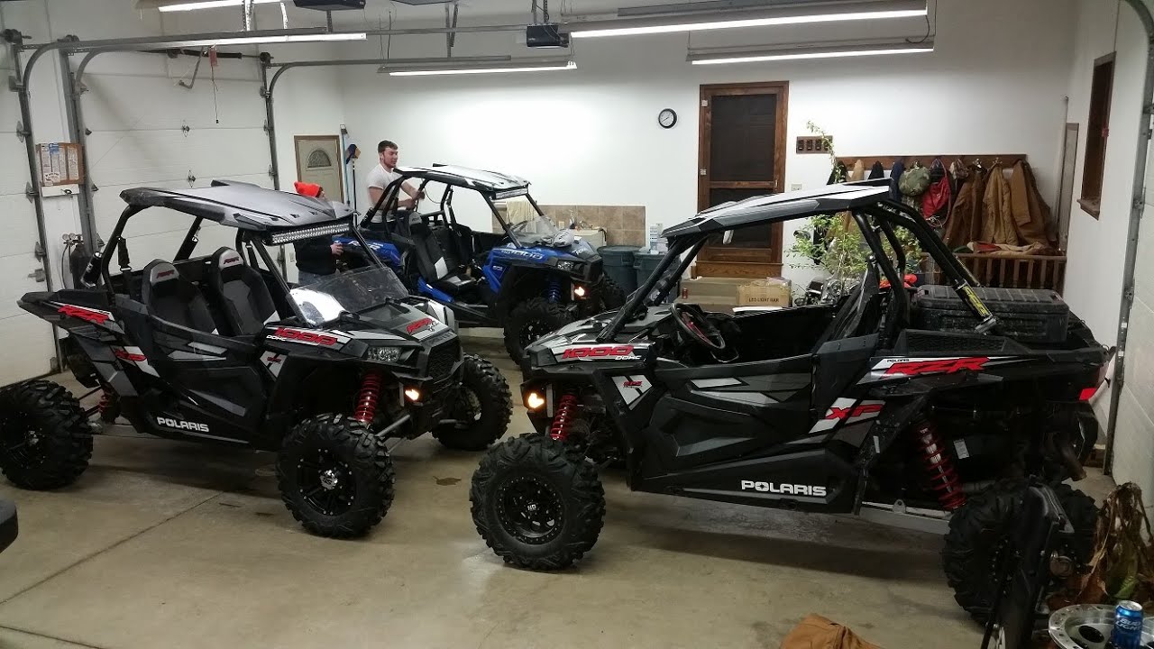 3 Polaris RZR 1000 XP's Go for an insane icy snowy night bash. 01-16 ...