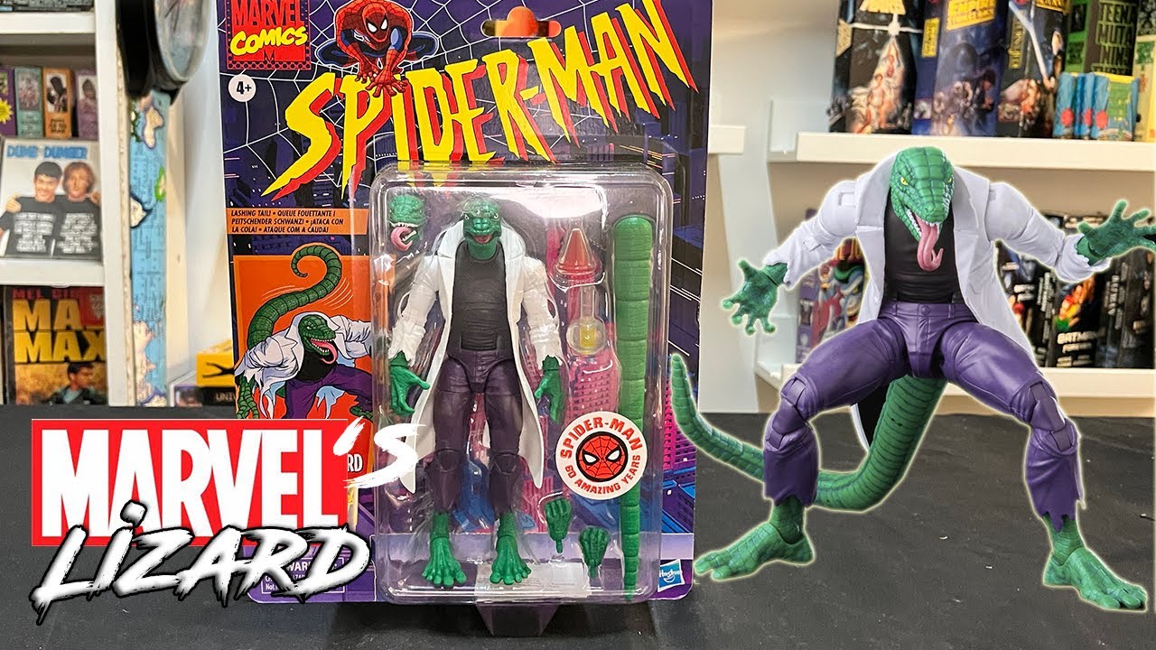 Marvel Legends Retro Spider-Man Lizard UNBOXING - YouTube