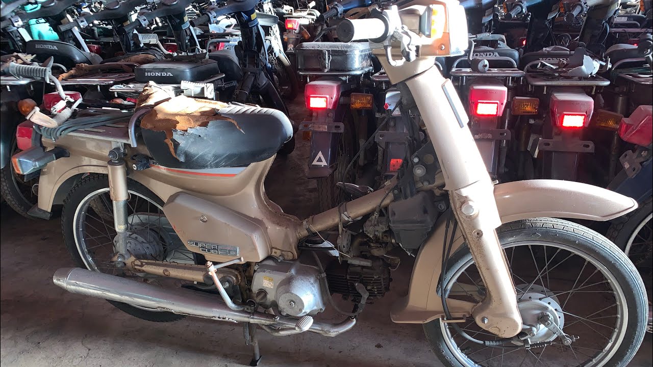 honda super cub retro custom 1980s c50 c70 c90 - YouTube