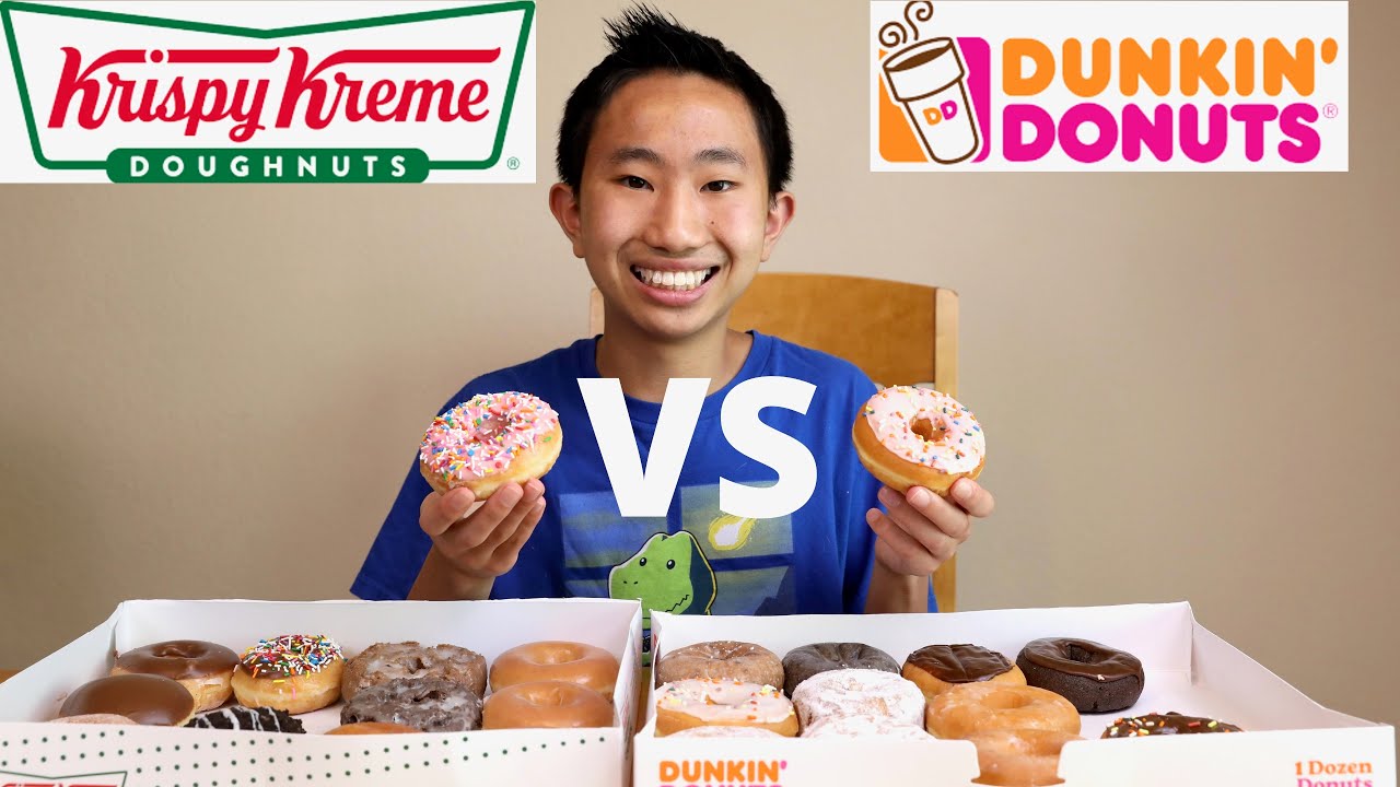Krispy Kreme VS Dunkin' Donuts - YouTube
