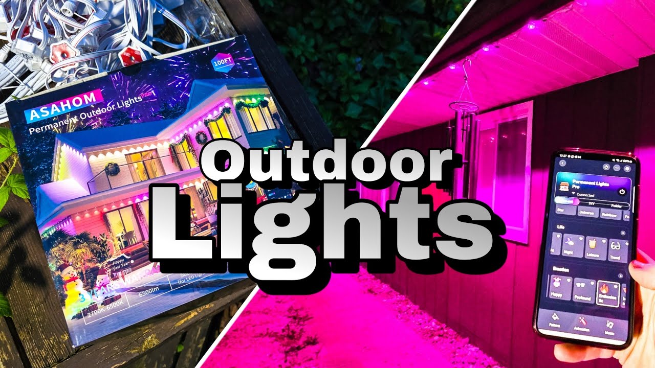 LET'S INSTALL SUPER BRIGHT PERMANENT RGB OUTDOOR LIGHTS 😮🚨 - ASAHOM ...