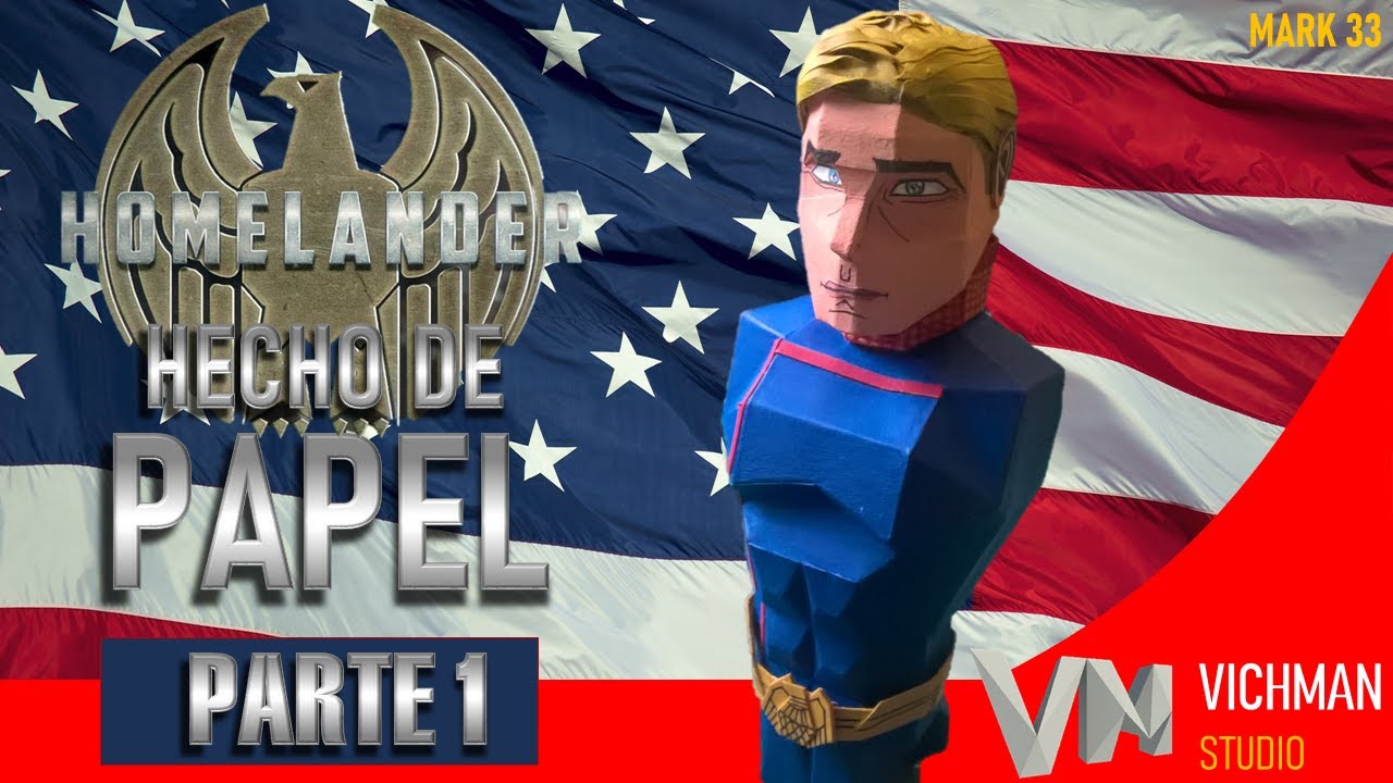 How to make HOMELANDER PAPERCRAFT PARTE 1 🚀#papercraft #papermodel # ...