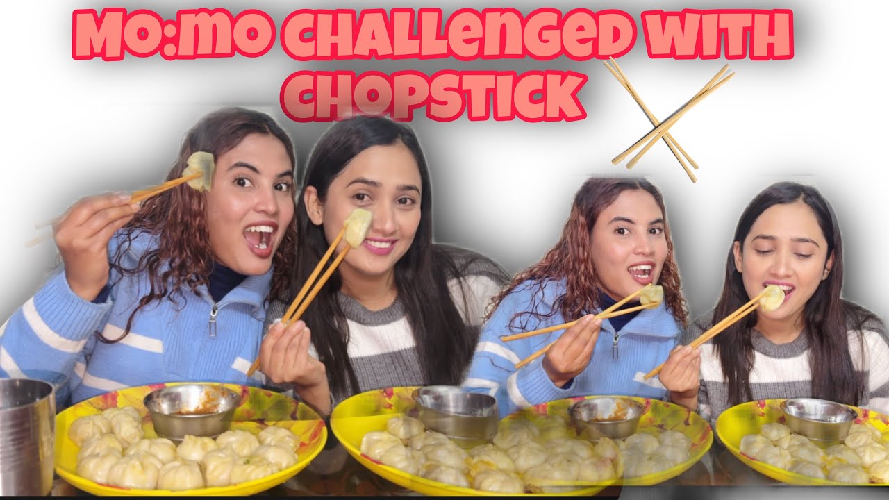 MO:MO CHALLENGED WITH CHOPSTICK || FIRST EXPERIENCE WITH CHOPSTICKS 🥢🤣🤣 ...