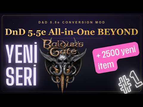 DND5.5e kurallarıyla ve 2500'ün üzerinde yeni item - Şeref - Part1 - Baldur's Gate 3