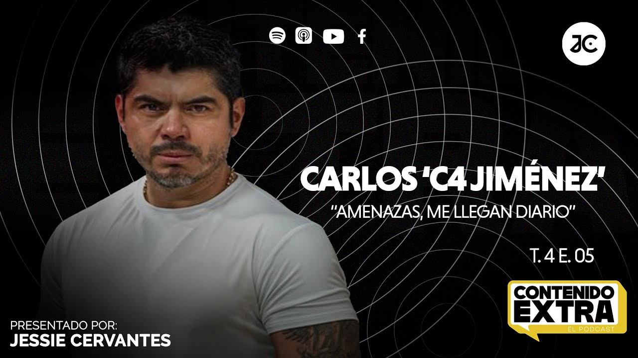 Carlos Jiménez C4: “AMENAZAS, me llegan DIARIO” | Contenido Extra con ...