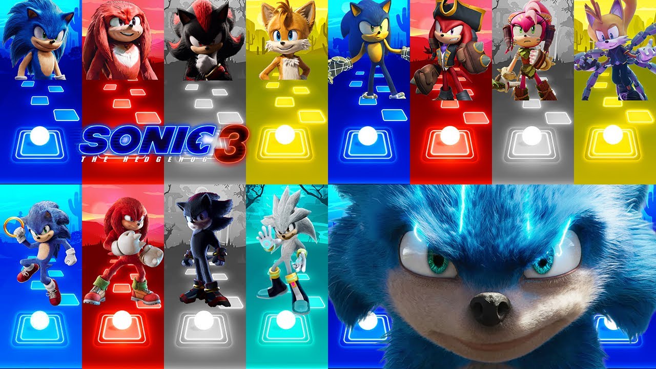 All Characters Mega-Mix : Sonic The Hedgehog 🔴 Shadow 🔴 Knuckles 🔴 ...