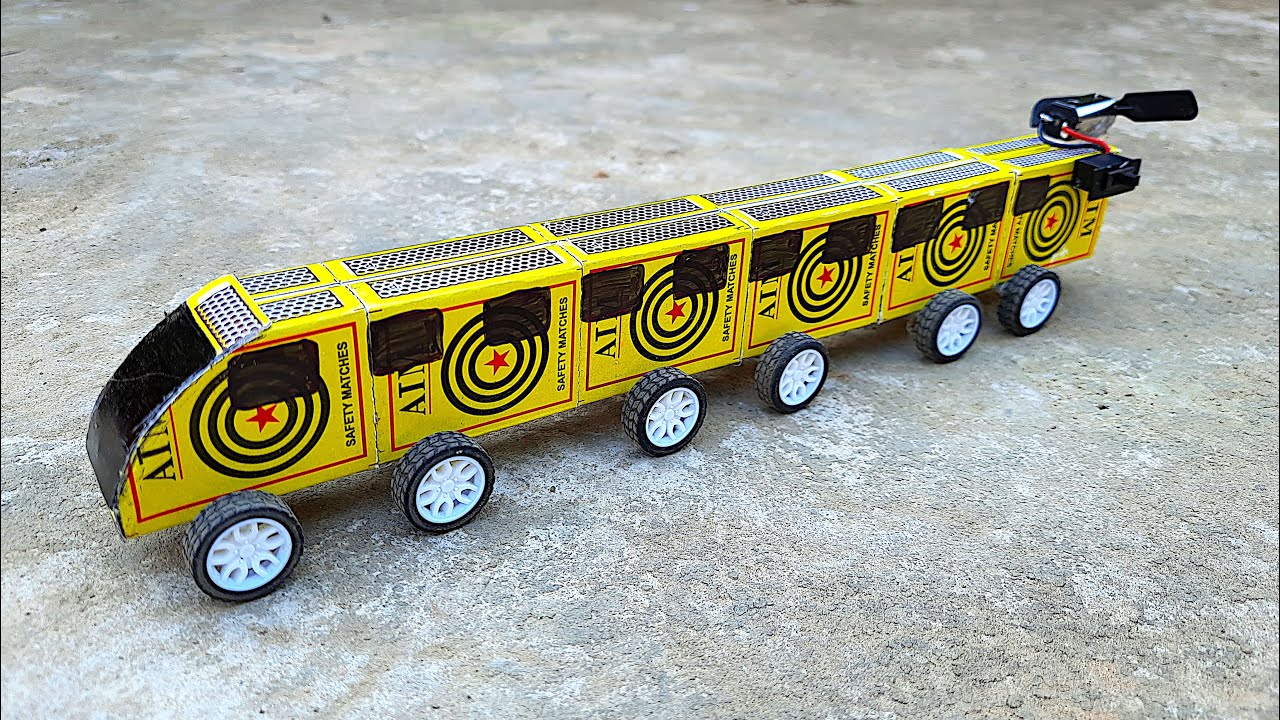 How to Make Bullet Train 🚄 at Home - DIY Matchbox Train Car - YouTube