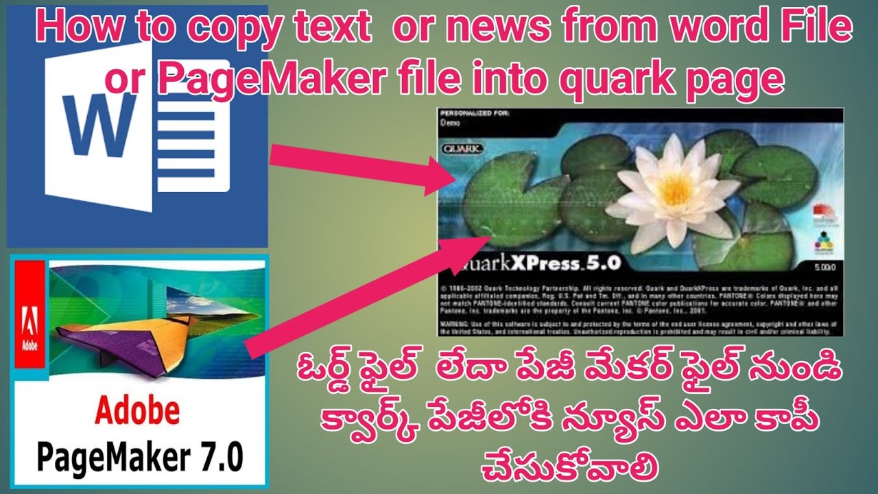 How to copy news from Word or Pagemaker File into Quark Page ...