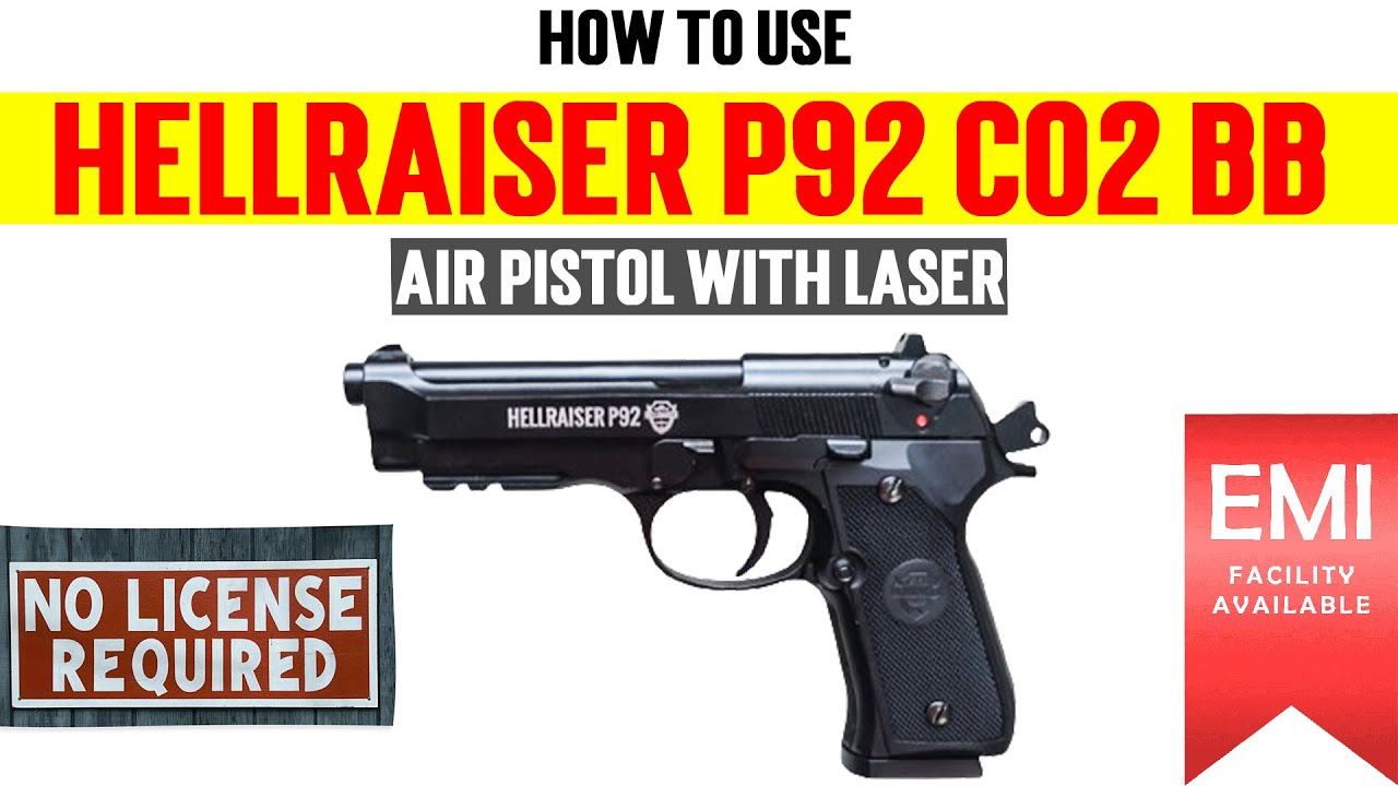 How to Use Hellraiser P92 CO2 BB Air pistol with laser - YouTube