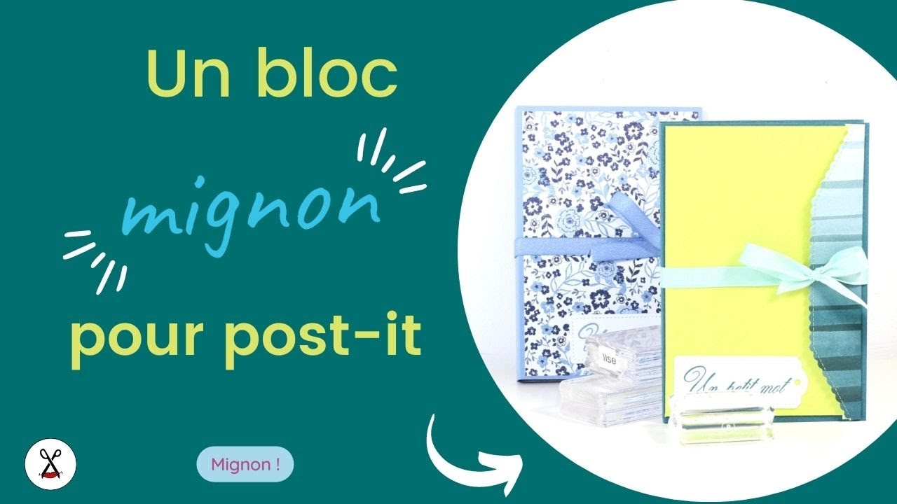 Bloc de post-it à lignes décoré - YouTube