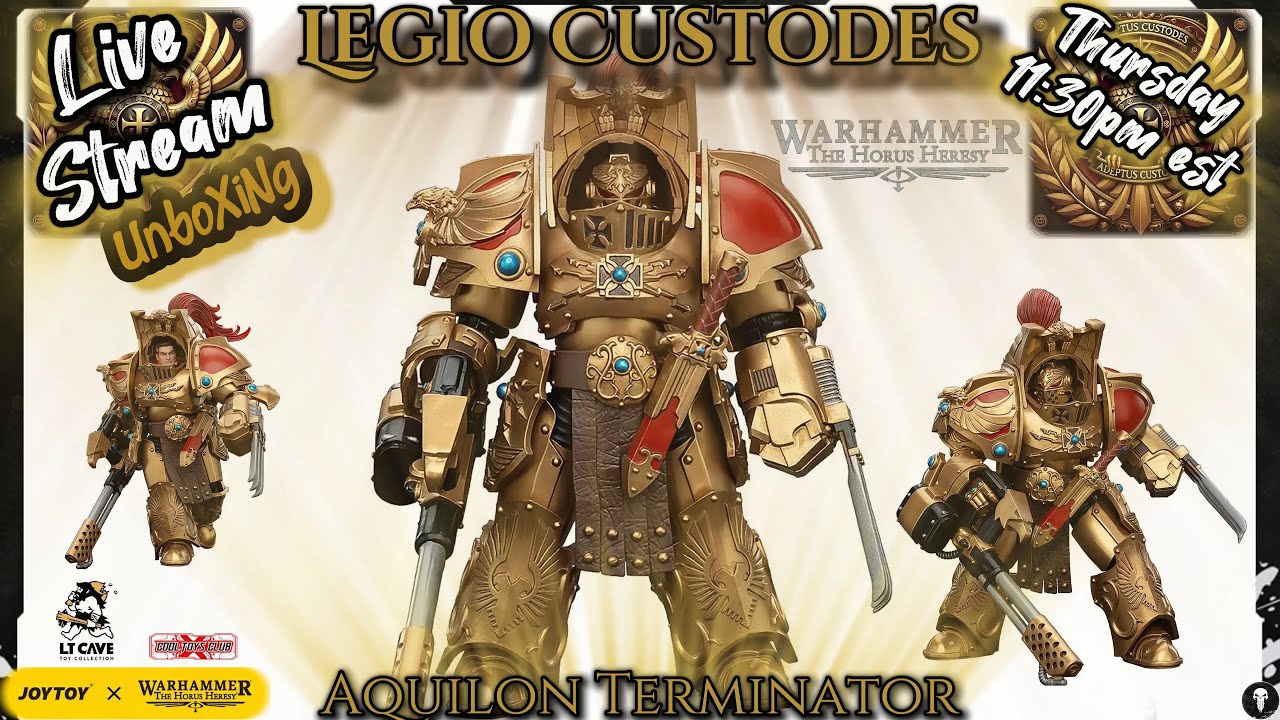 WraithMace Live: JOYTOY Warhammer 30K - Unboxing/Review Legio Custodes ...