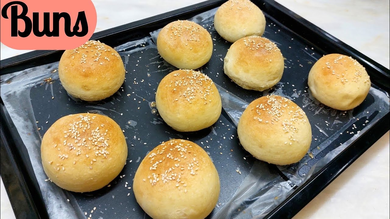 Buns | Buns Homemade Recipe | Bakery Style Soft Buns with Oven | Rahila ...
