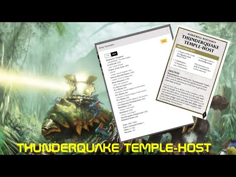 NEW Seraphon List Building: Thunderquake Temple-Host (Traditional ...