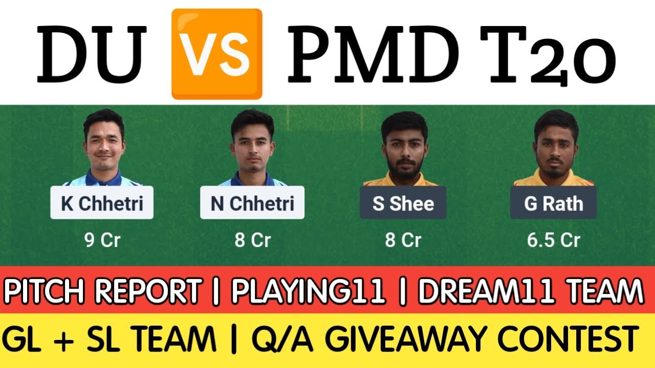 DU vs PMD Dream11 Team | DU vs PMD Dream11 Prediction | DU vs PMD ...