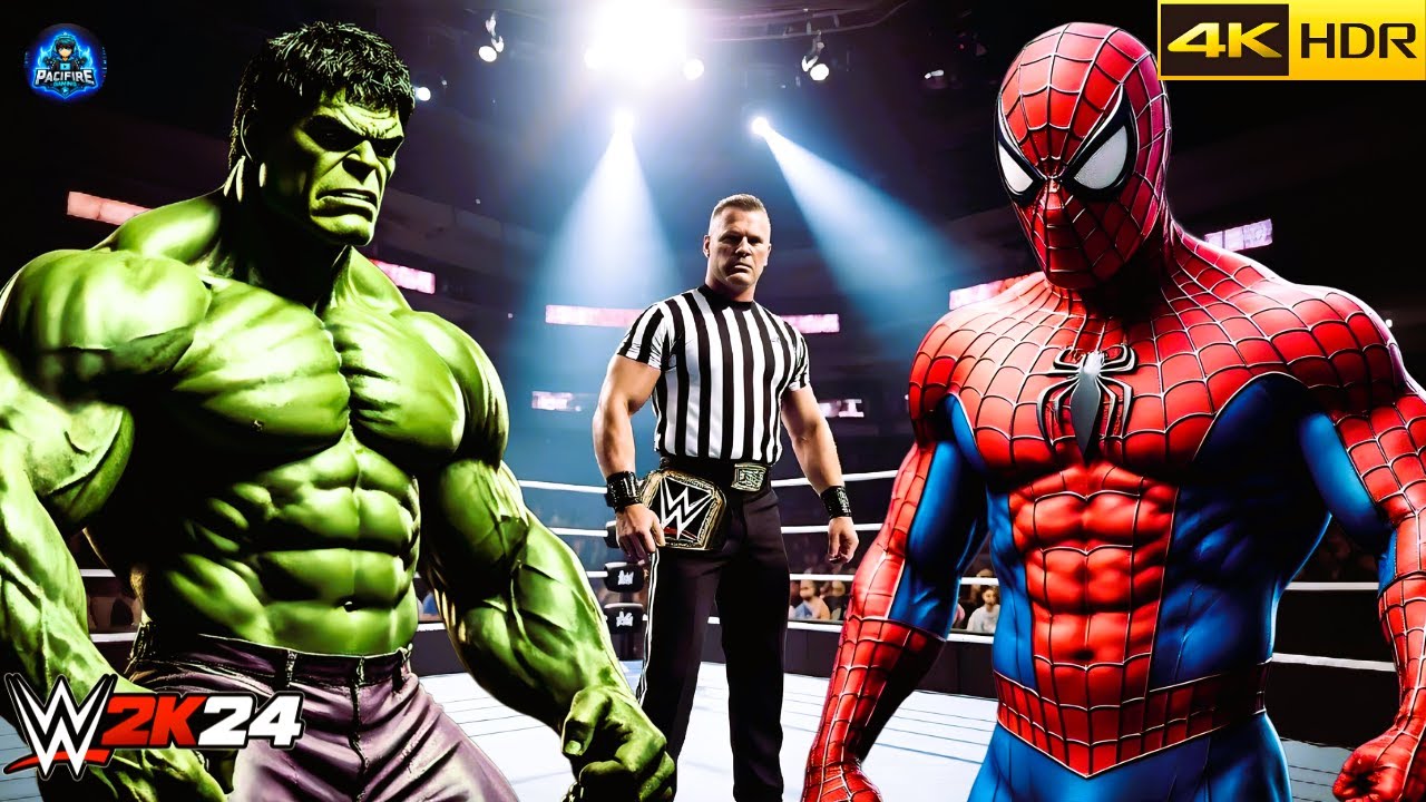 SPIDER-MAN VS HULK - EPIC BATTLE | WWE 2K24 - YouTube