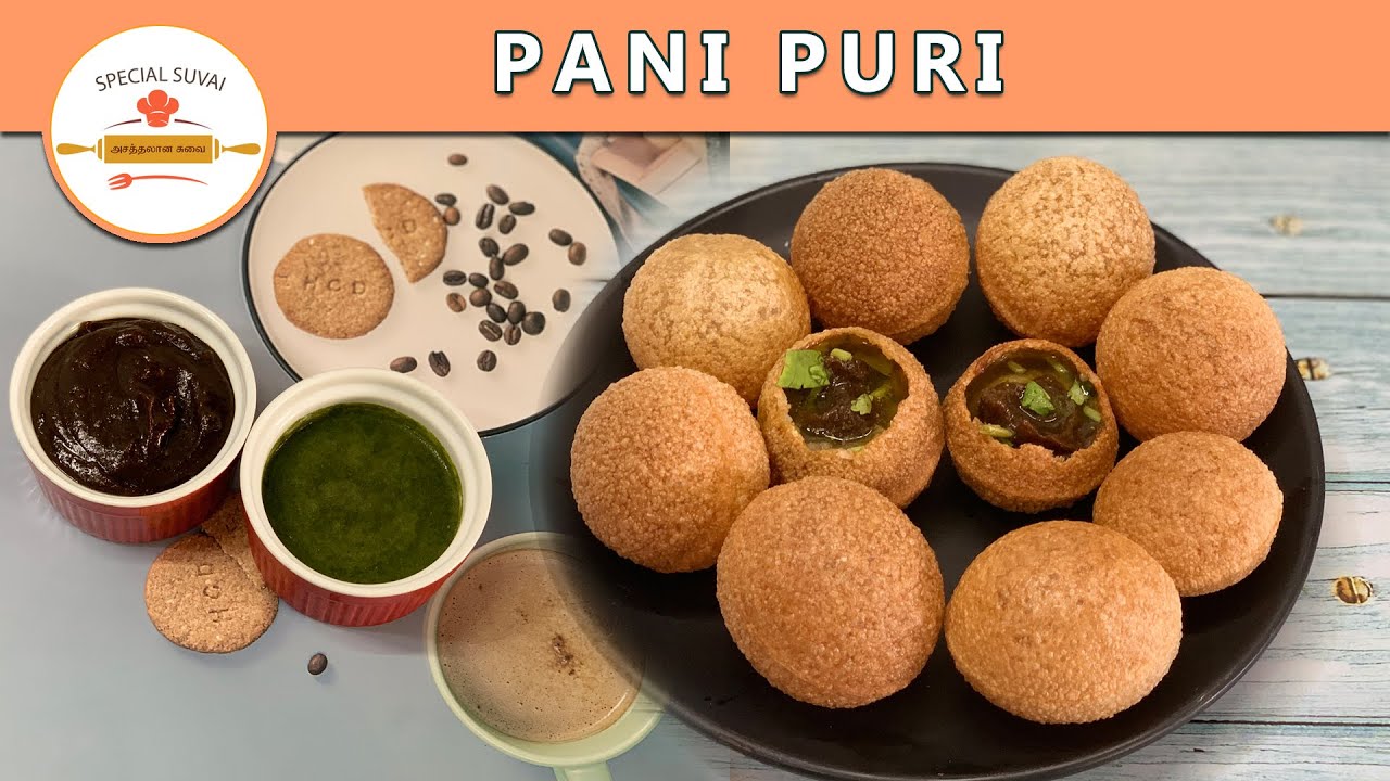 Pani Puri recipe | பாணி பூரி வீட்லையே செய்யலாம் | Pani poori recipe ...