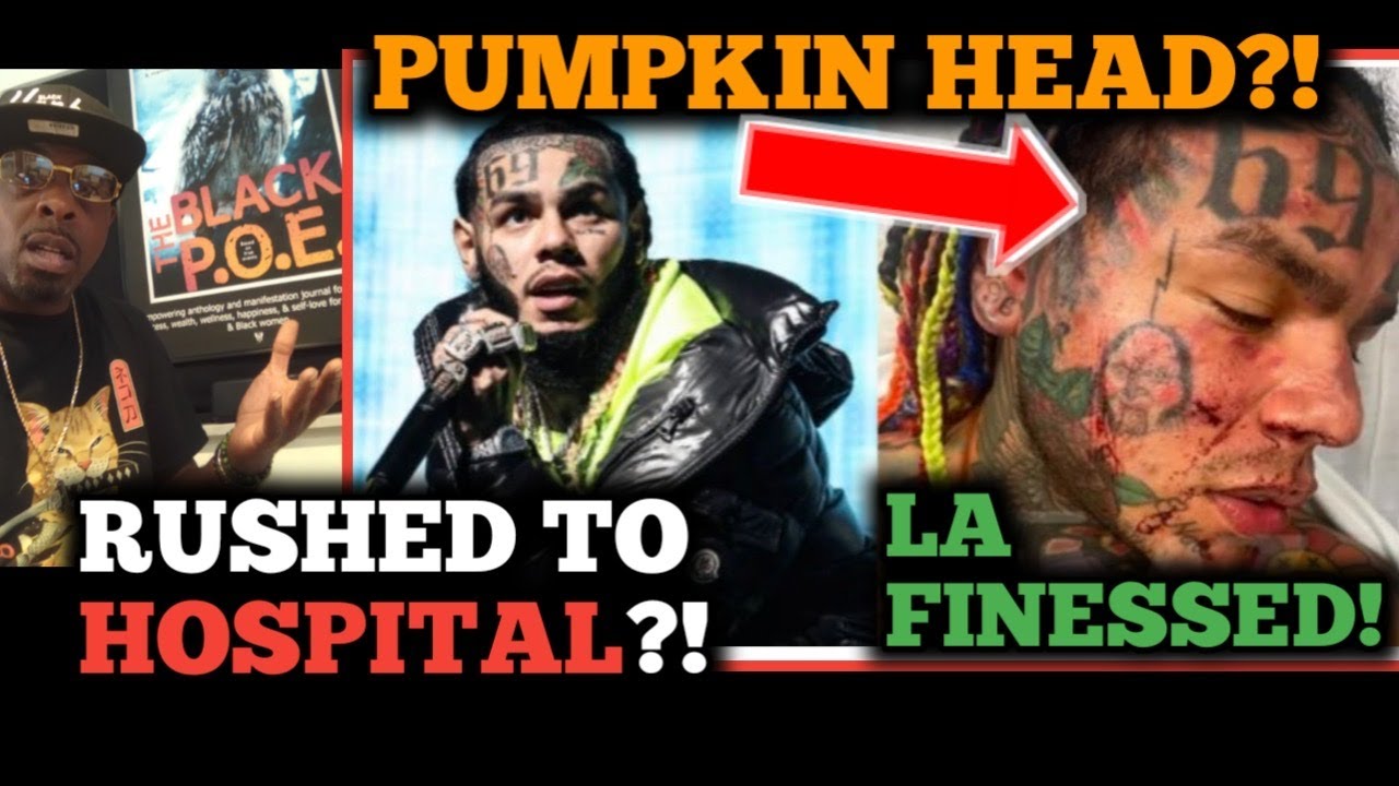 Tekashi 6ix9ine Gets PUMPKIN HEAD after Being JUMPED at LA Fitness ...