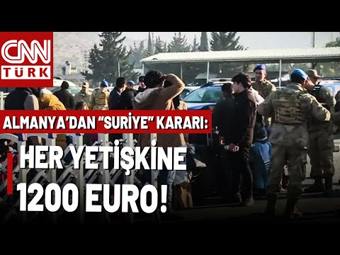 Suriye'ye Dönene 1200 Euro! Almanya'da Karar: 1 Milyon Suriyelinin Evine Dönmesi İçin Destek...