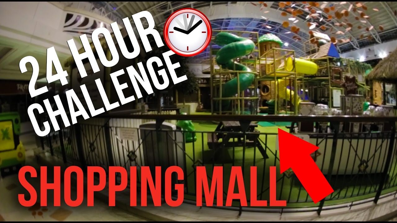OVERNIGHT CHALLENGE IN A MALL (POLICE CHASE) - YouTube