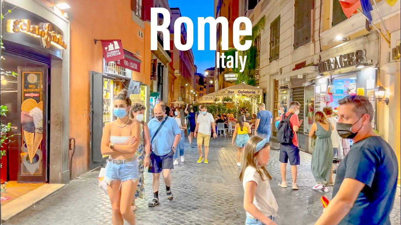 Rome, Italy 🇮🇹 - Night Walk - September 2021 - 4K-HDR Walking Tour ...