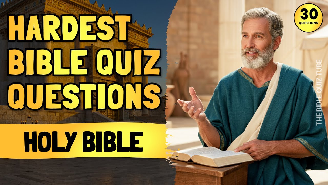 30 BIBLE QUIZ QUESTIONS On Biblical Characters and Events To Test Your ...