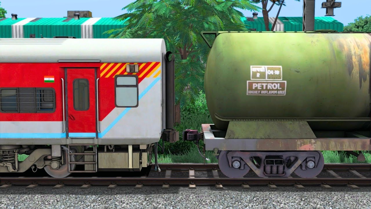 LHB RED COUPLING OIL RANKER WAGON | BUMPY RAILROAD | RAILWORKS | INDIAN ...