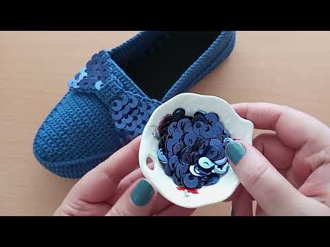 Pullu fiyonk (sivri burun) makosen babet patik yapımı  (38 numara ) part_1 #knitting #babetpatik