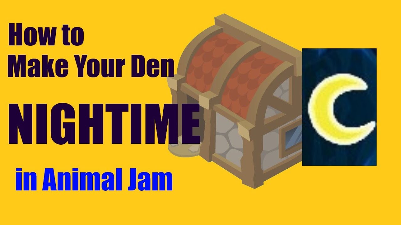 How to Make YOUR DEN NIGHT TIME in Animal Jam - YouTube