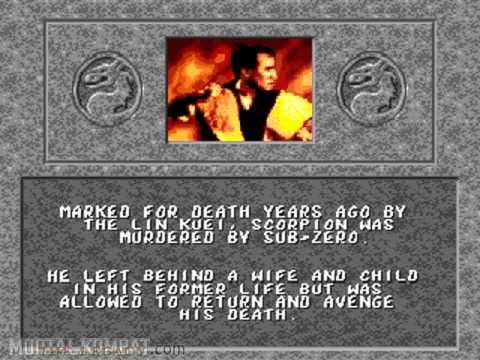 Mortal Kombat (1992) - Genesis & Mega Drive - Scorpion - Ending - YouTube