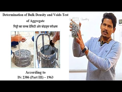 Determination of Bulk Density and Voids Test of Aggregate (According to ...
