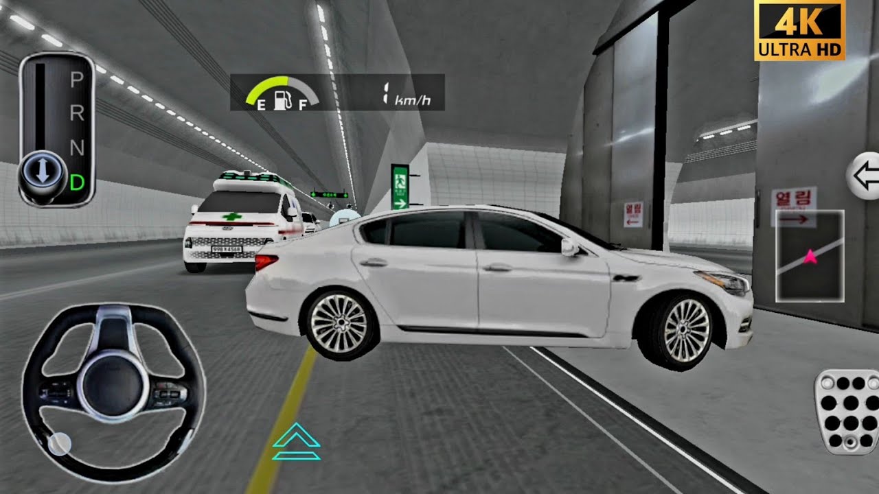 My New Kia Sedan In Emergency Exit In A Highway.3D Car Parking ...