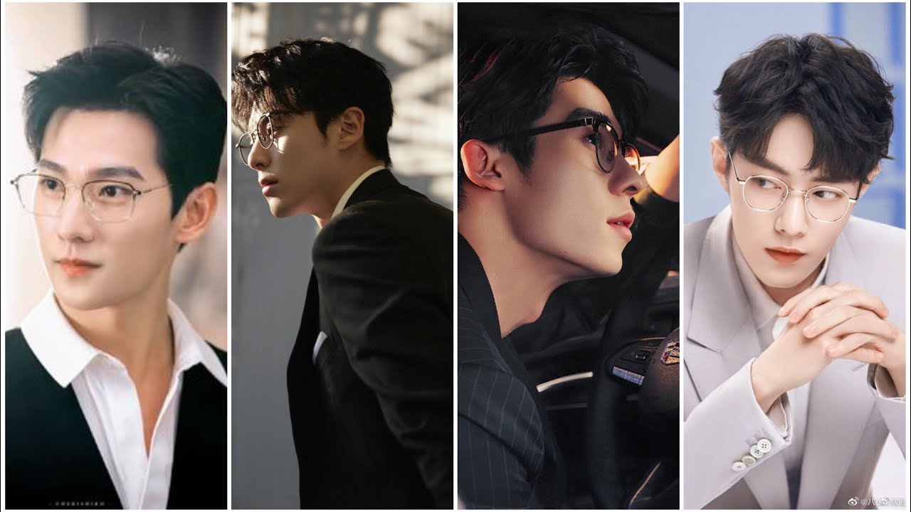 10 chinese males stars that very handsome when glasses - YouTube