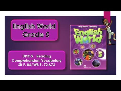 English World | Grade 5 | Unit 8 | answers of reading comprehension ...
